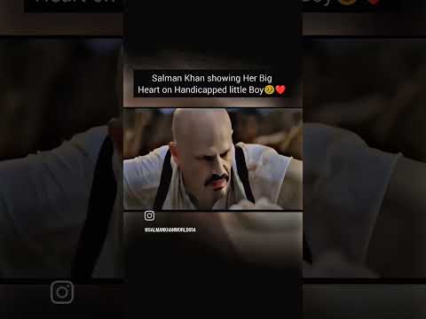 Salman Khan Showing Her Big Heart on Handicapped little Boy #shorts