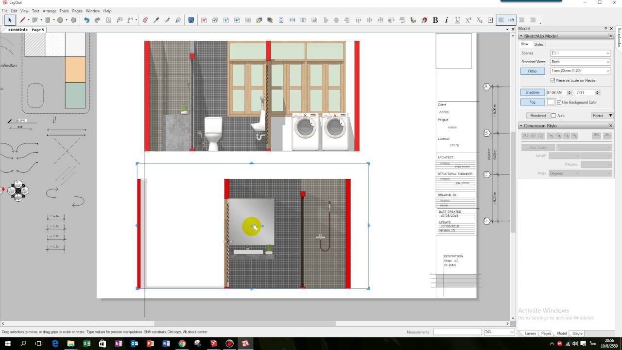 Layout Sketchup - ขั้นตอนการทำงานตั้งแต่ต้นจนจบ - YouTube