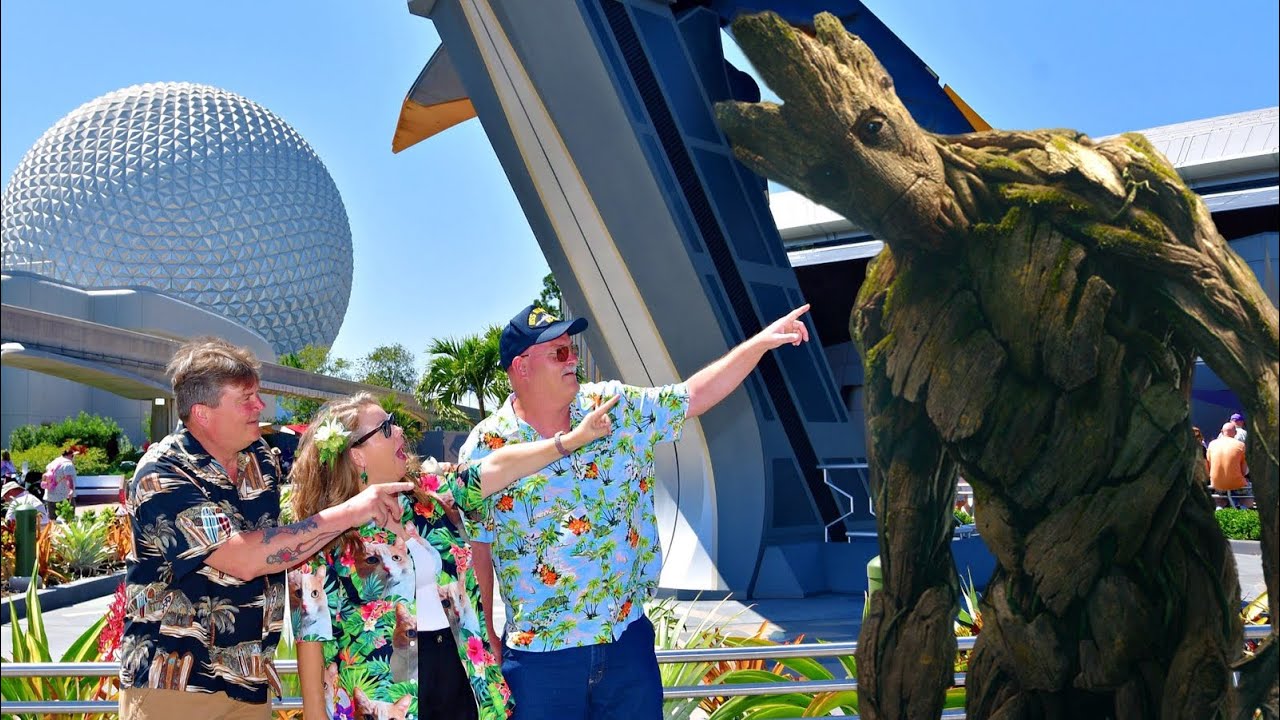 Great Day 2 @ Epcot with low wait times with my veteran Navy buddies ...