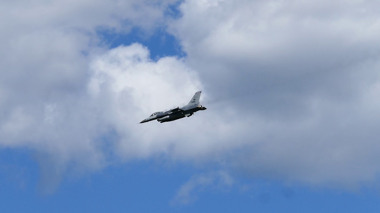 USAF F16 firing rounds at Holbeach bombing range 31/07/18. - YouTube