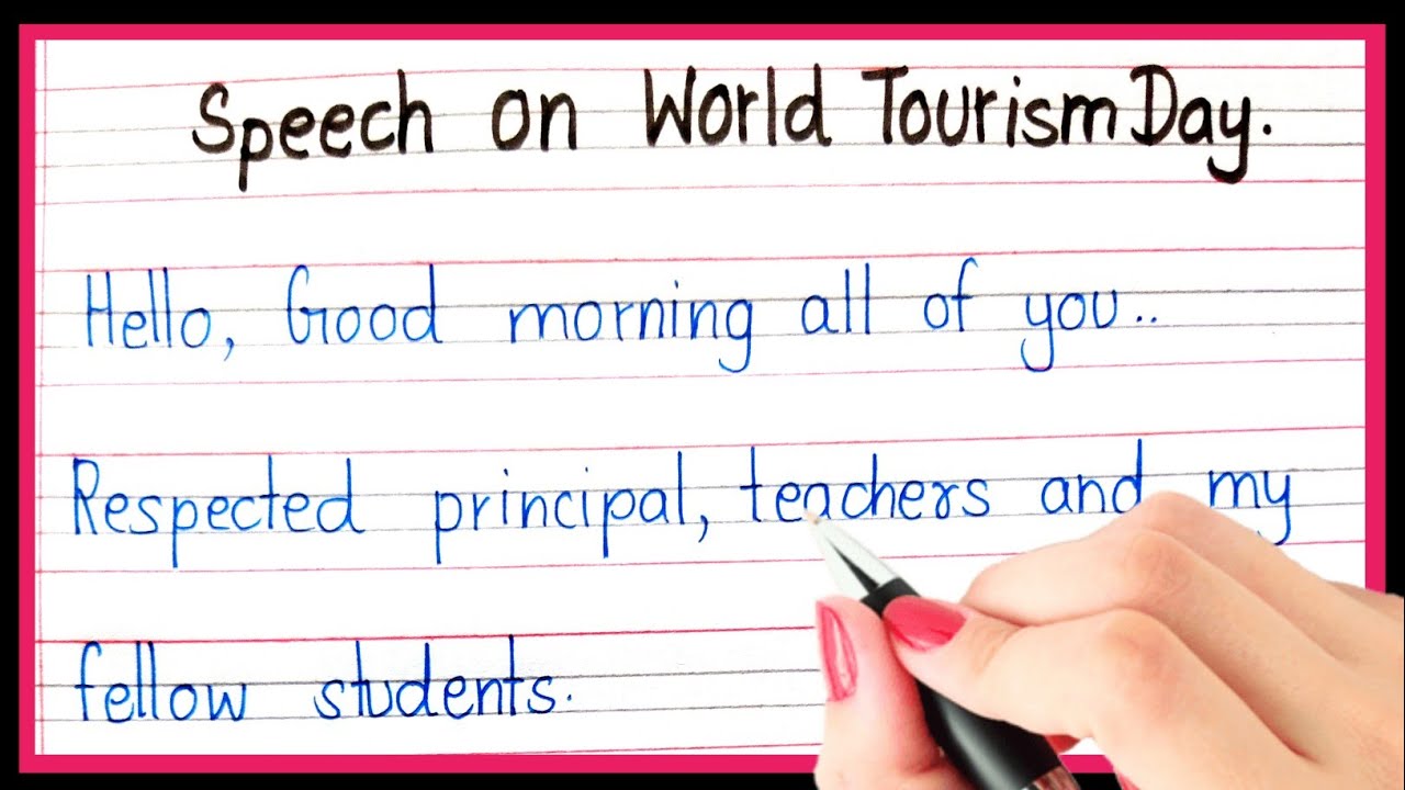 Speech on world tourism day in english | World tourism day par speech ...