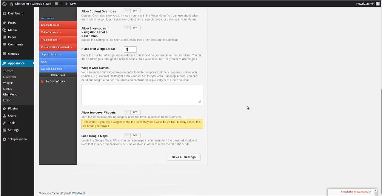 UberMenu with Genesis and DWB - YouTube