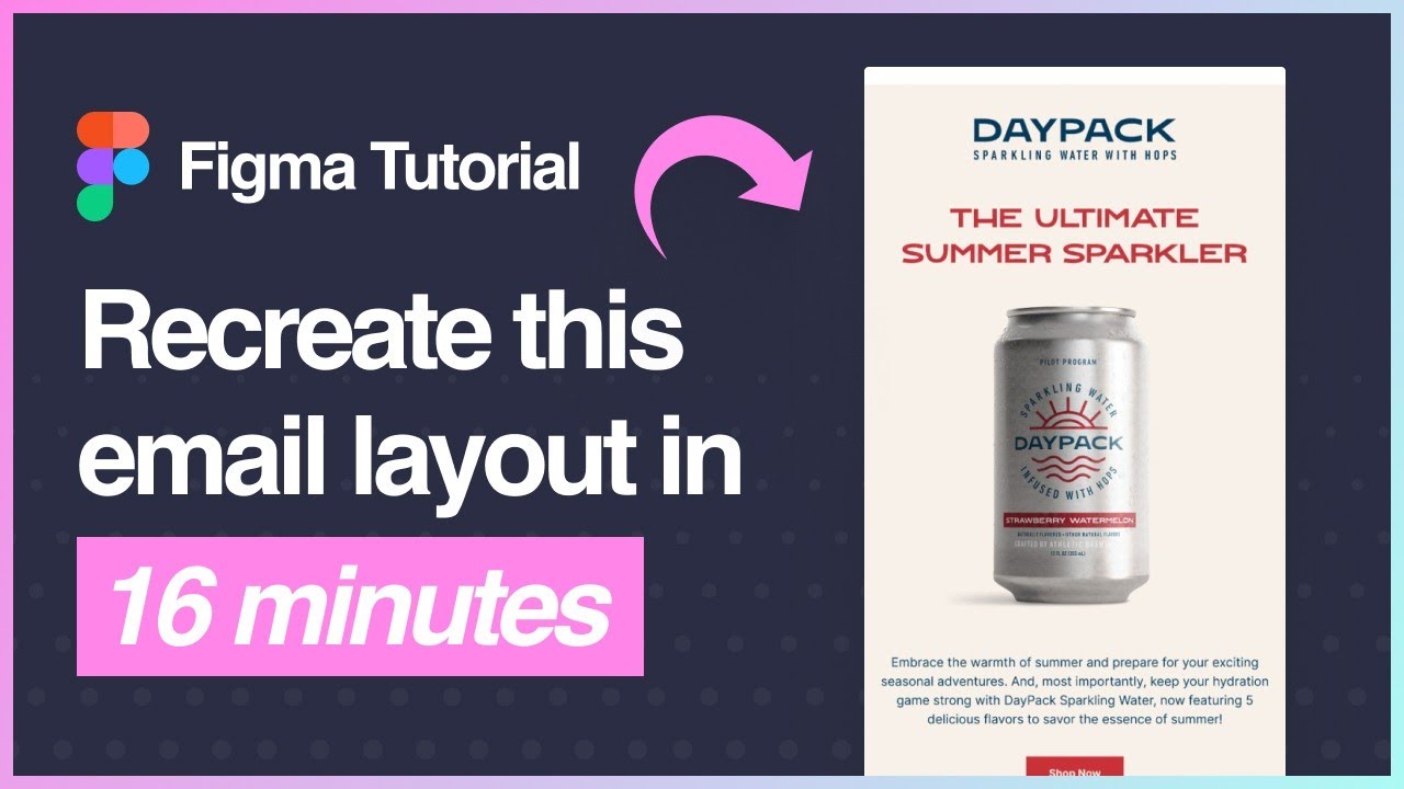 Figma Tutorial: Design a DayPack email template using Emailify - YouTube