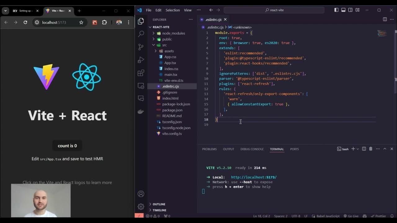 Setting up React with Vite + TypeScript + Vitest Quick Tutorial - YouTube