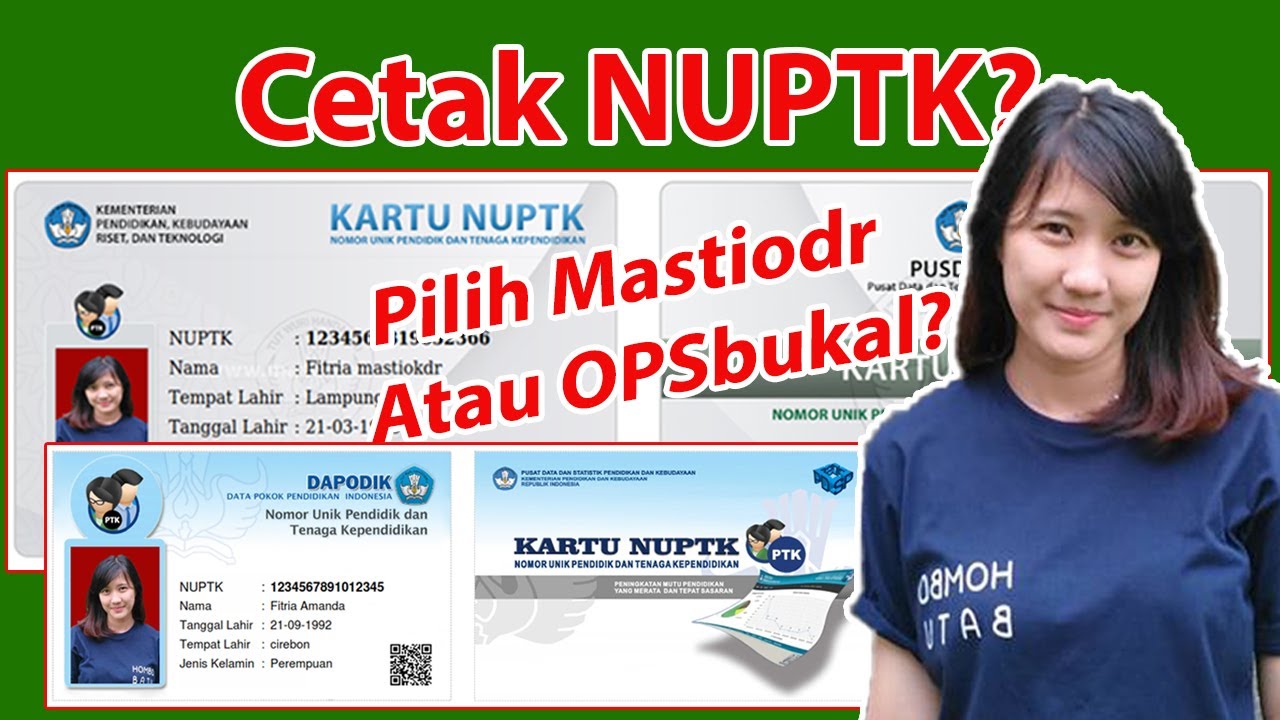 2 Cara Cetak Kartu NUPTK 2023 Terbaru - YouTube