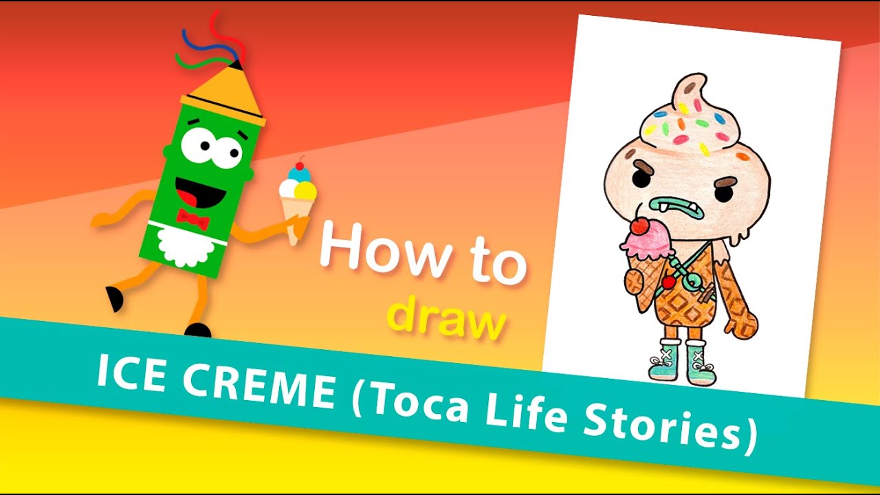 How to draw a Ice Creme. Draw a gloomy Ice Creme - Toca Life Stories ...