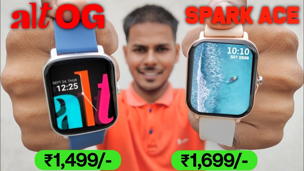 Pebble Spark Ace Vs Alt Og 🔥| 1.85 Large Display 🔥| BT Calling ⚡ ...