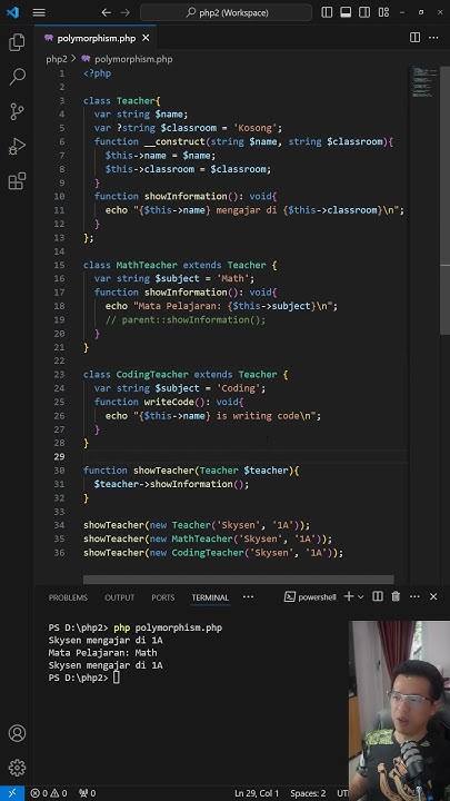 Polymorphism Skysen Coding Code Programming Php Youtube