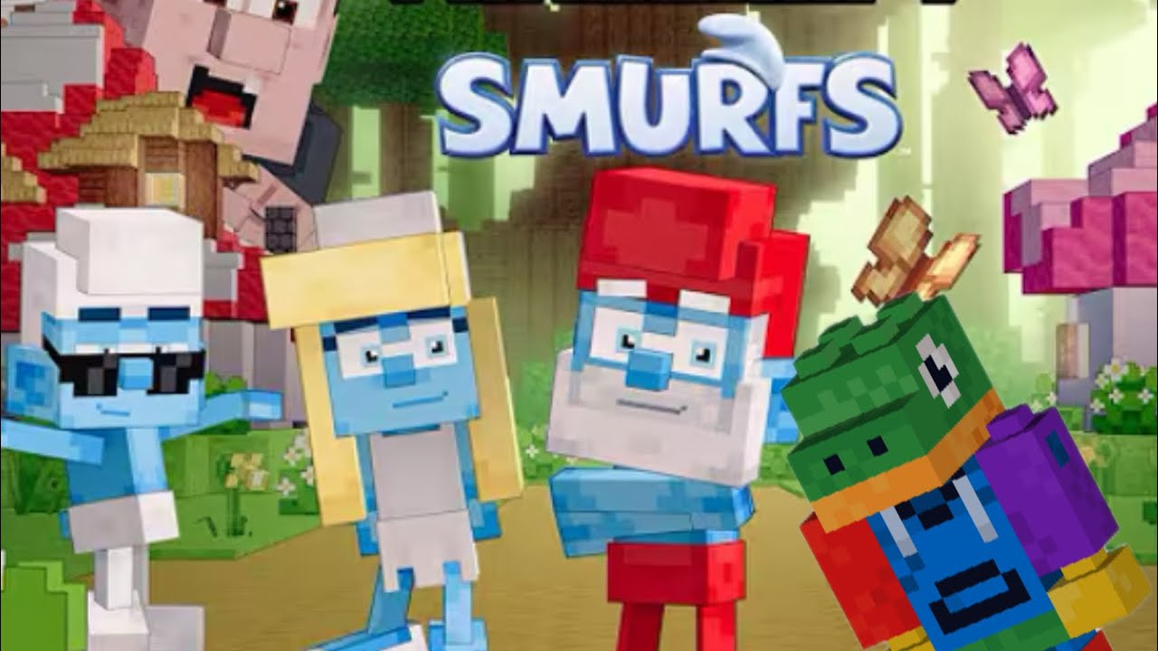 Minecraft Smurfs dlc mobile - YouTube