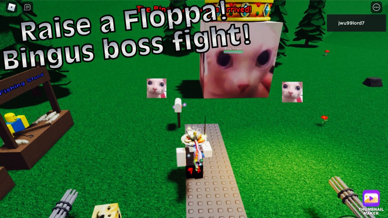 Raise a Floppa | Bingus Boss Fight! - YouTube