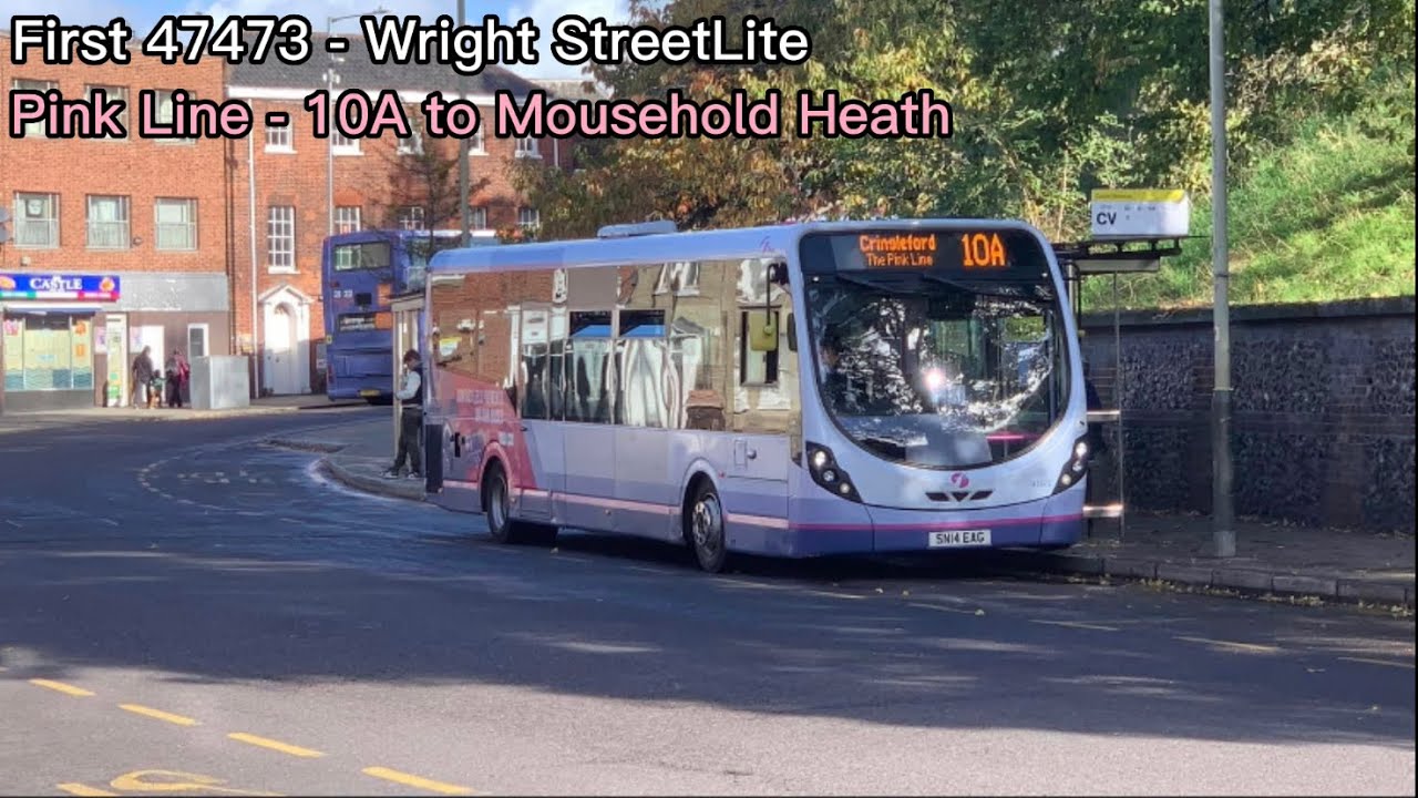 Wright StreetLite - 47473 SN14 EAG | 10A to Mousehold Heath - YouTube