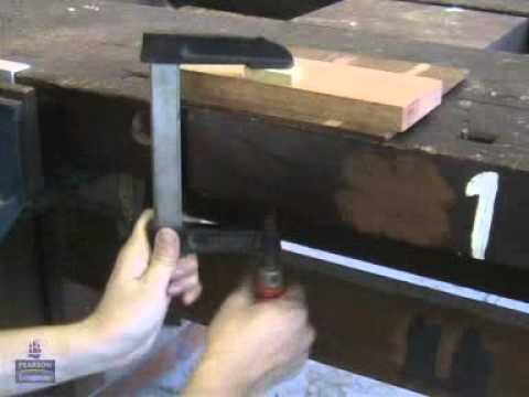 clamping using F clamp - YouTube