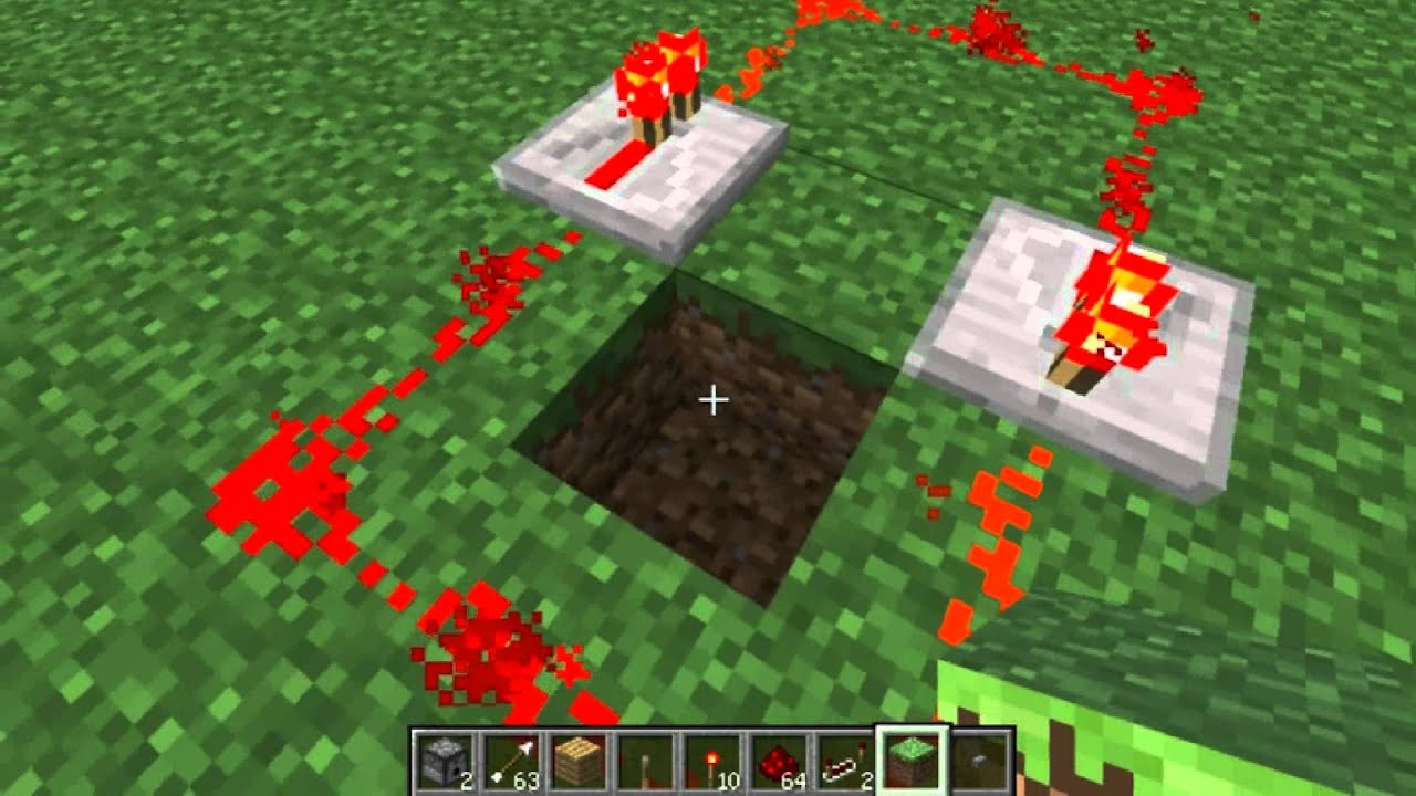 TUTOS redstone : Petit système avec des repeteur (Minecraft) - YouTube