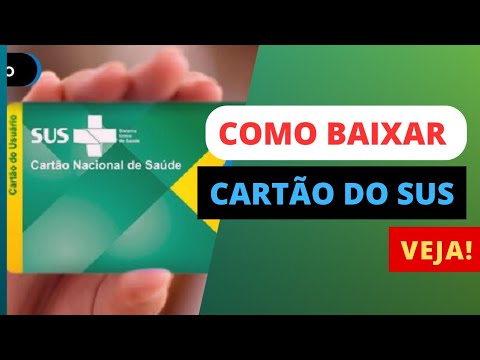 COMO BAIXAR O CARTÃO DO SUS- PASSO A PASSO - YouTube
