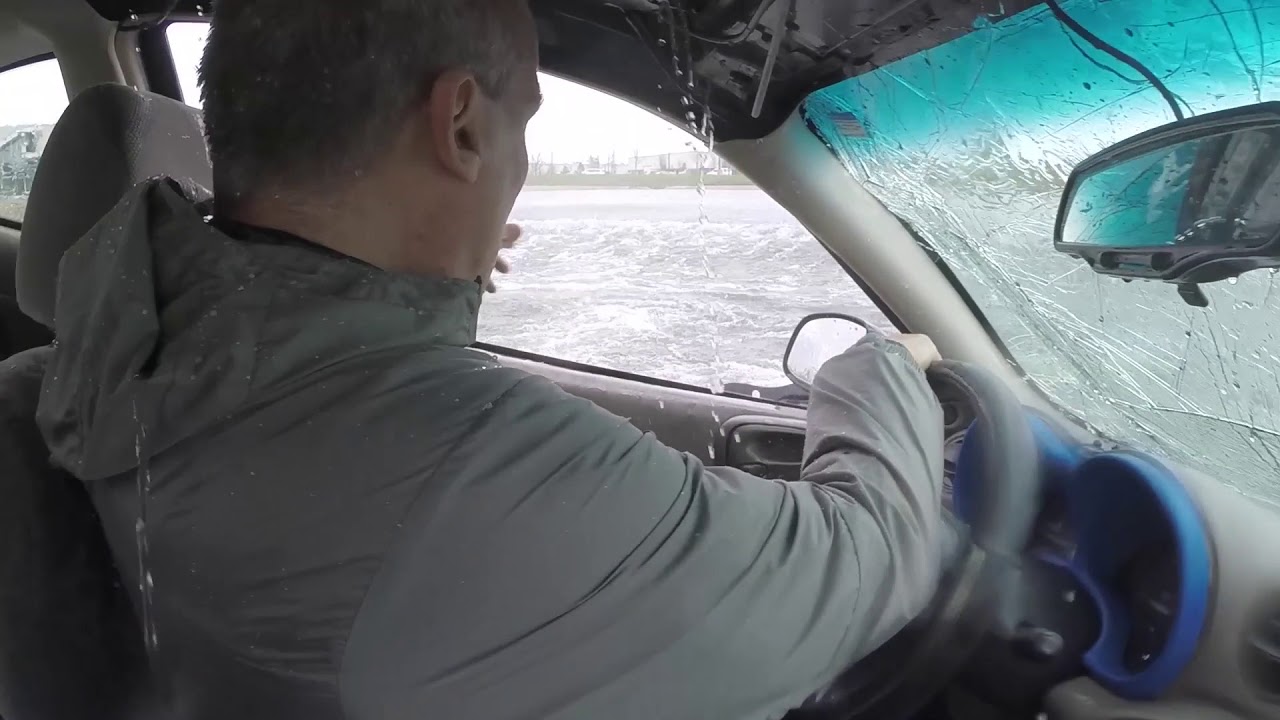 Research Demonstration: Car driving into water - YouTube