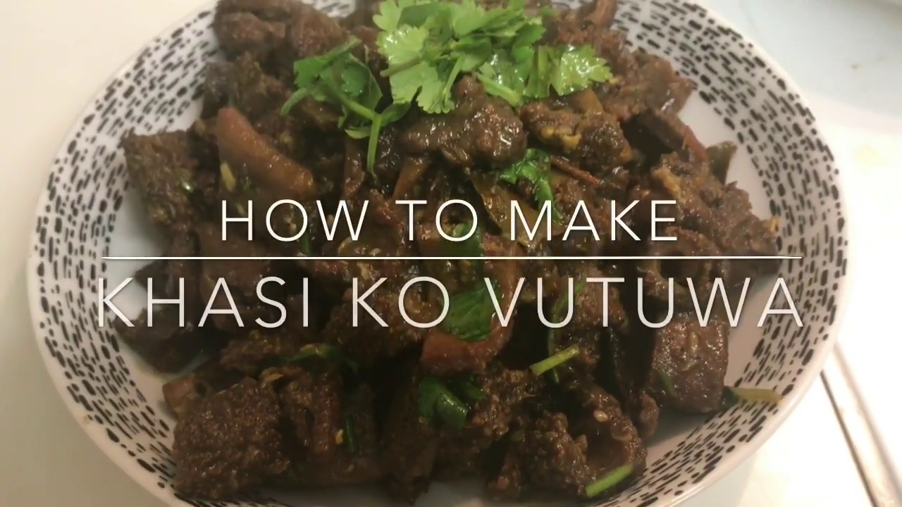 भुटुवा || Khasi ko Bhutan recipe || khasi ko vutuwa - YouTube