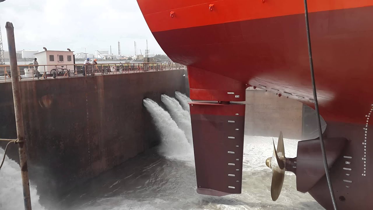 Llenado de Dique seco - YouTube