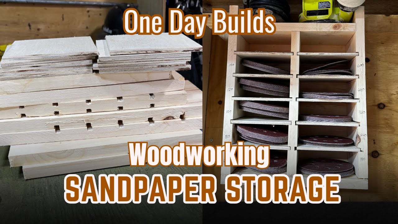 DIY Woodworking: Made Easy Sandpaper Holder in One Day Builds! - YouTube