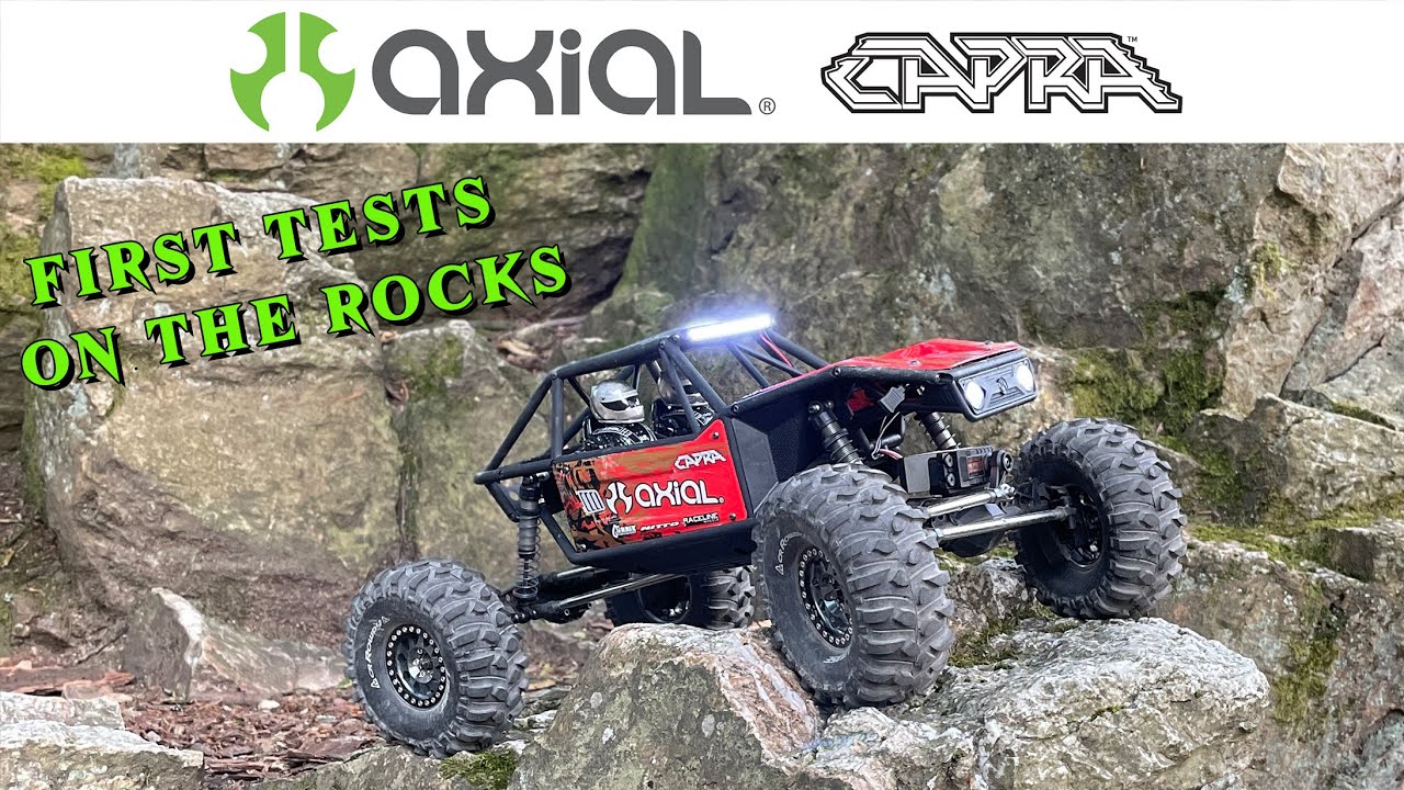 First tests on the rocks | Axial Capra - YouTube