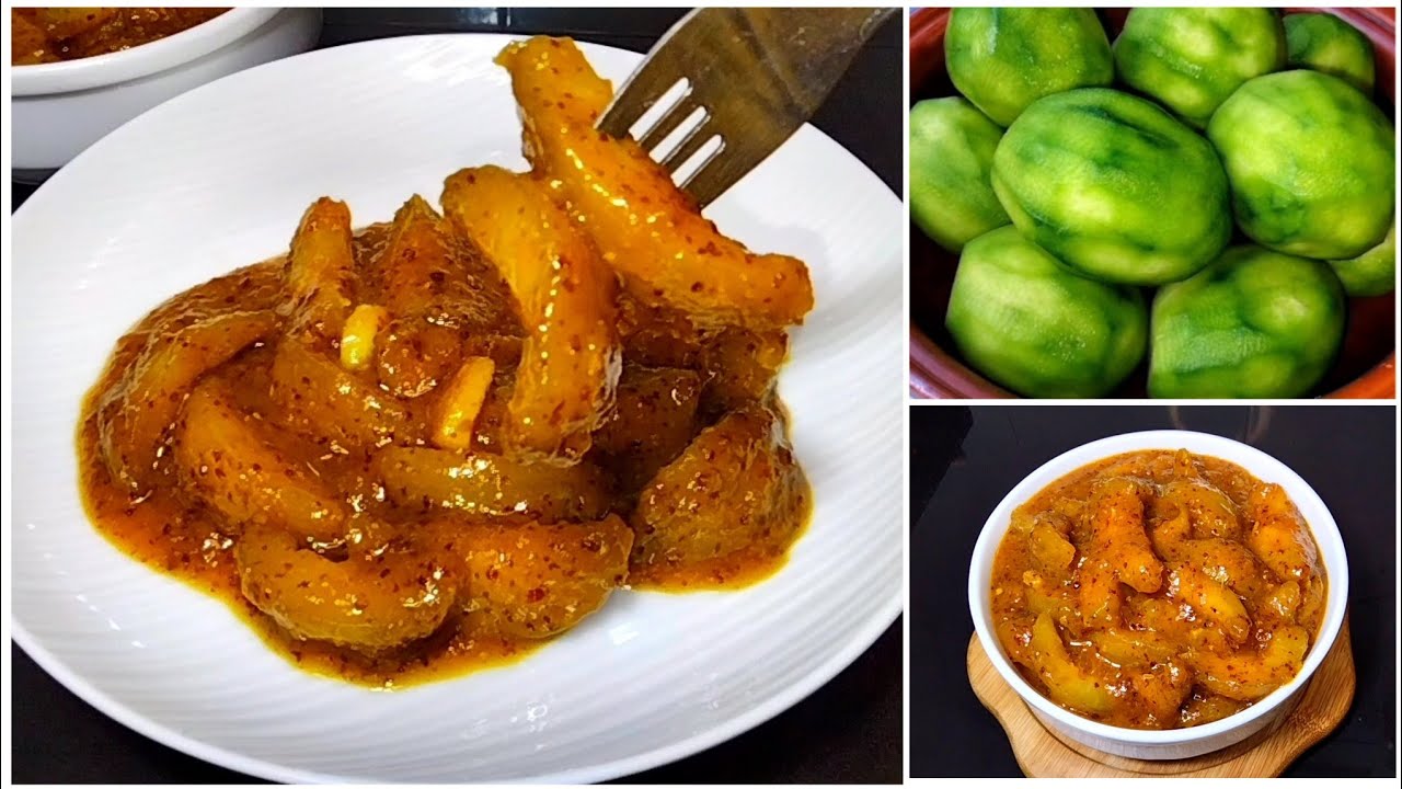 সবচেয়ে সহজ উপায়ে ভিন্ন রকমের আমড়ার আচারের রেসিপি। Amdar Achar। Amdar ...
