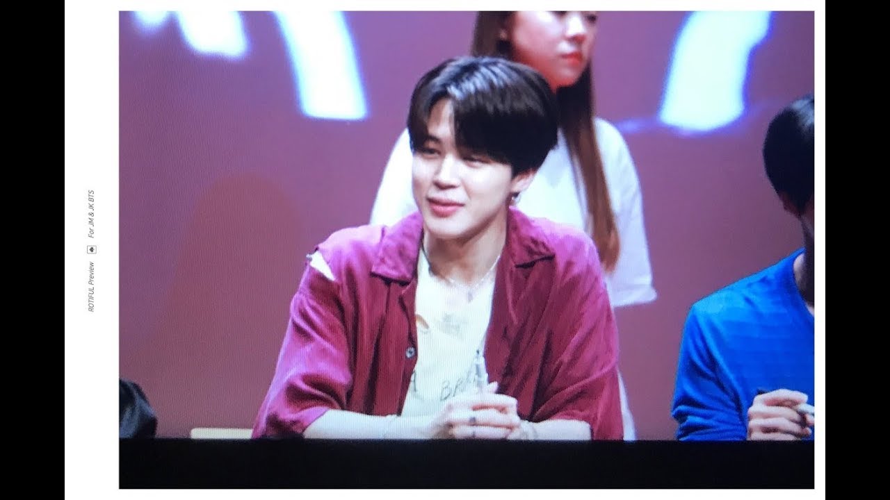 [ FANCAM ] 180602 Jimin BTS ( 방탄소년단 ) 'So cute' at Soundwave Fansign ...