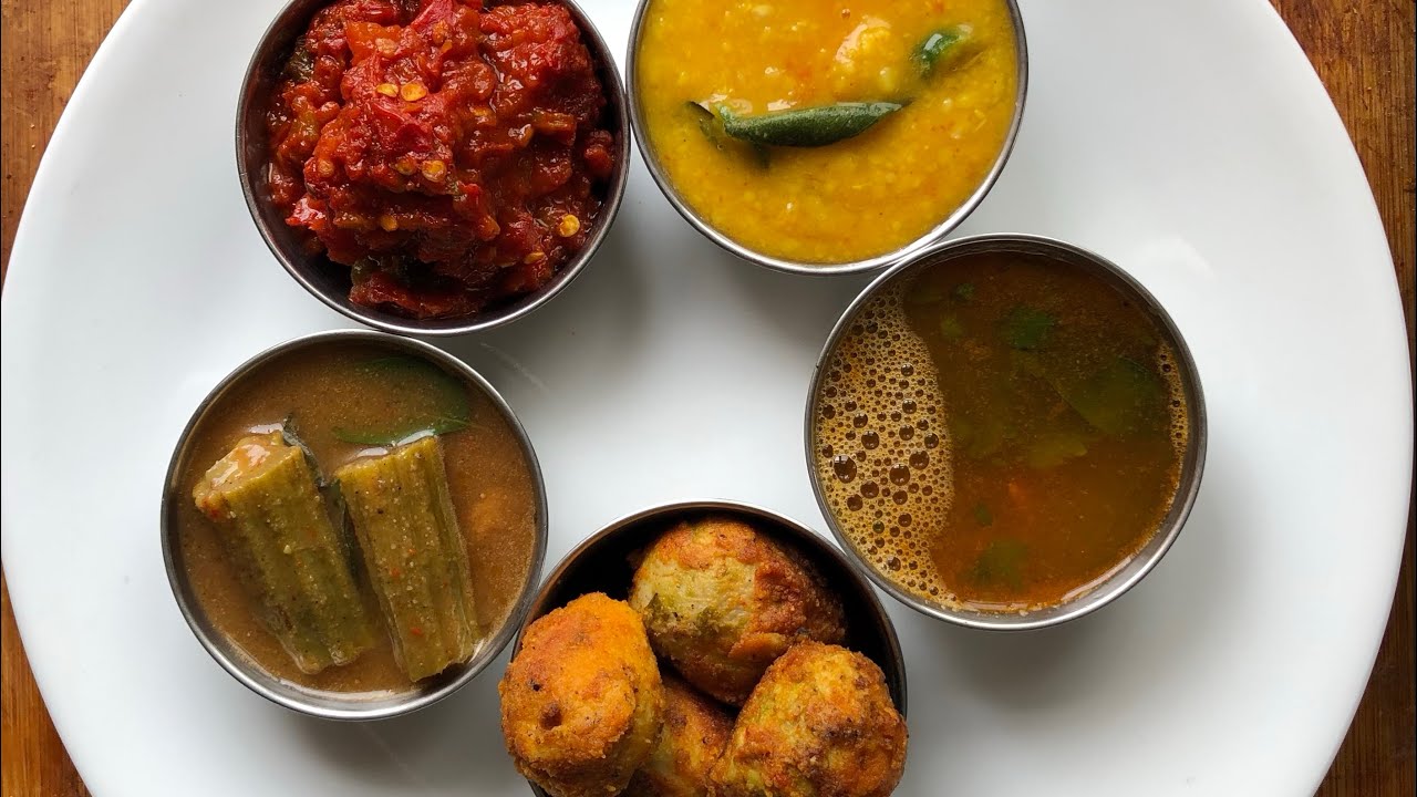 OPOS Mahalaya Paksham Thali ( Race Kulambu, Thakkali Thokku, Paruppu ...