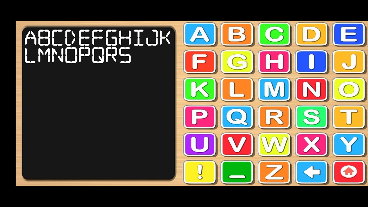 How To Write Capital Letter ABCD, ABCD Alphabets, ABCD SONG, Typing A ...