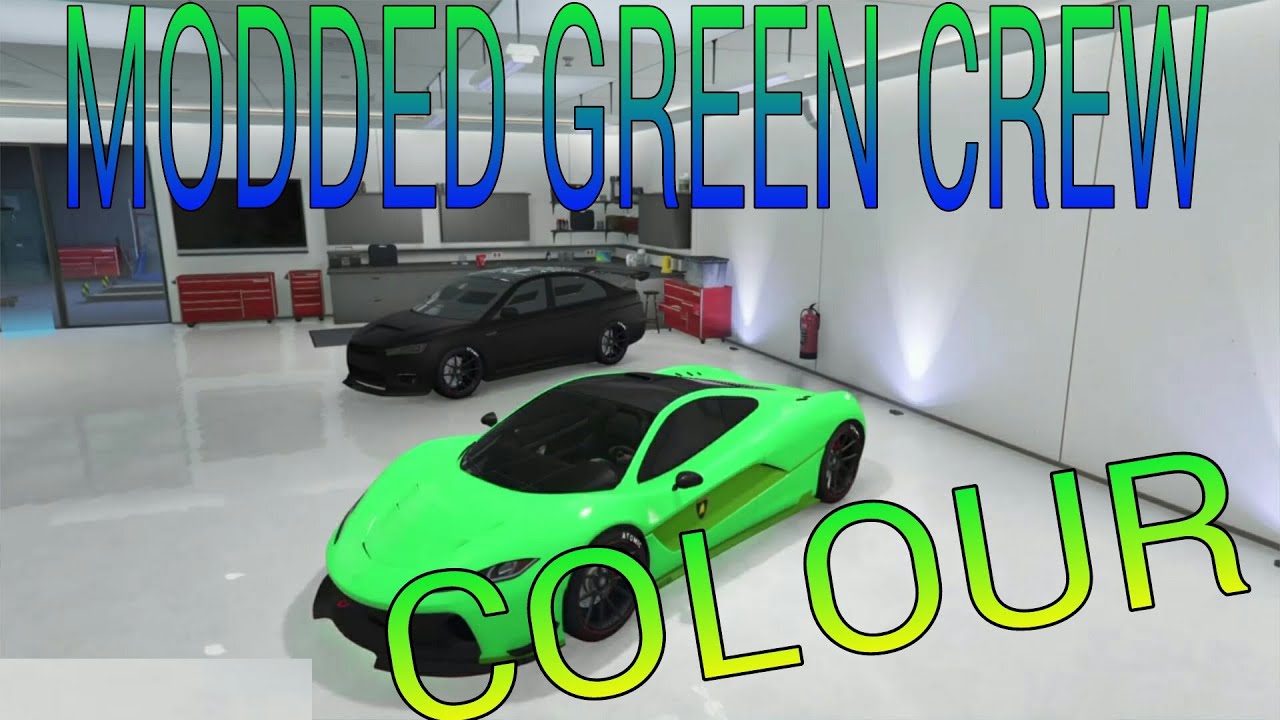 BRIGHT GREEN CREW COLOUR | GTA ONLINE - YouTube