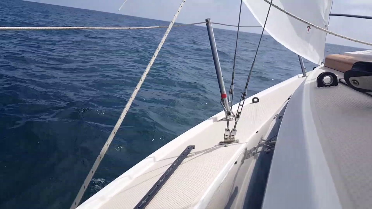 Catalina Capri sailing oceanside to carlsbad - YouTube