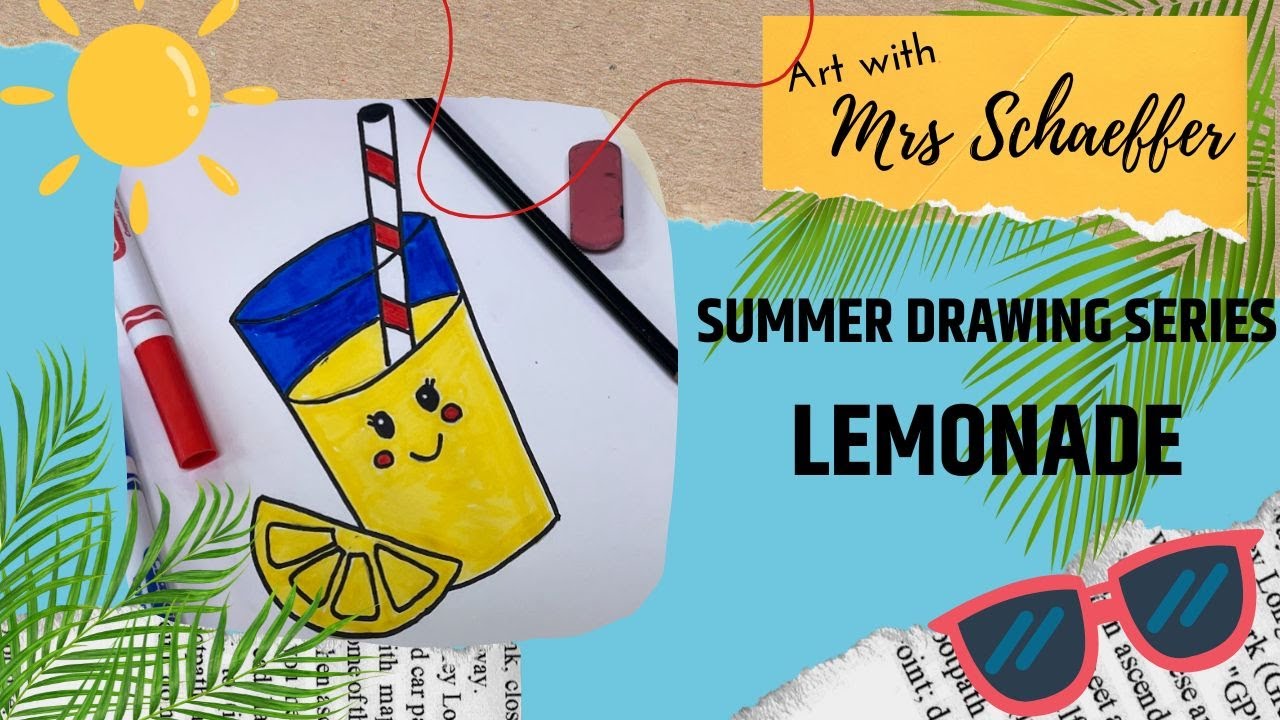 Summer Drawing Series: How to Draw Lemonade - YouTube