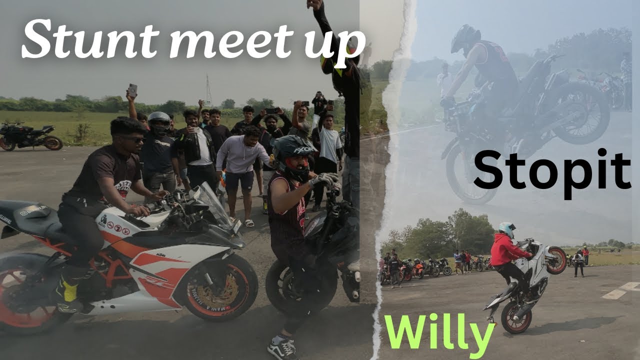 STUNT MEETUP ⁠@ajazerzvlog7624 || Stopit willy || #bikecrashing # ...