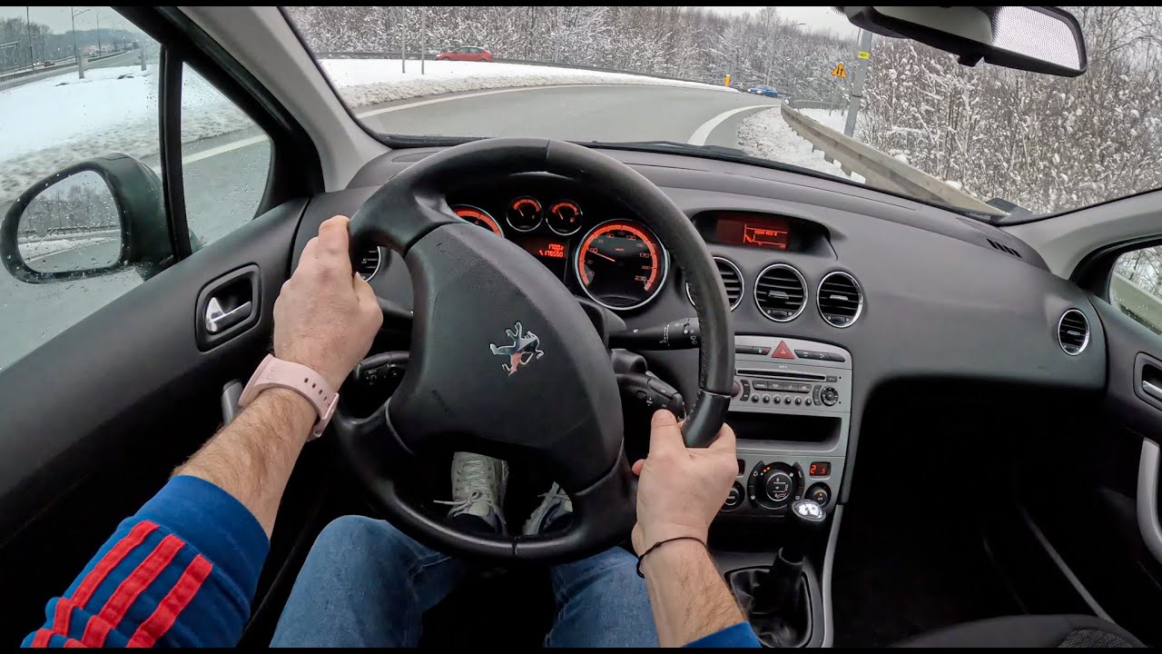2009 Peugeot 308 [1.6 VTi 120 HP] |0-100| POV Test Drive #1558 Joe ...