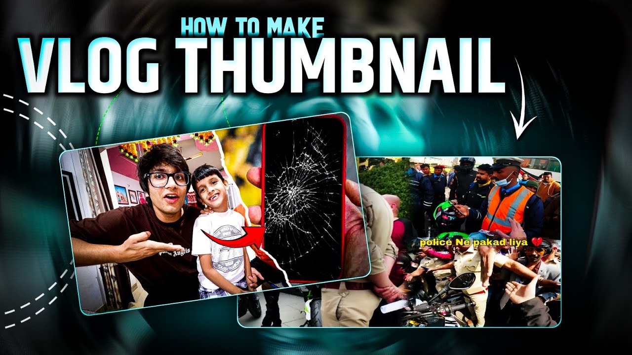 How To Make Vlog Thumbnail | Vlog Thumbnail Kaise Banaye 🔥 - YouTube