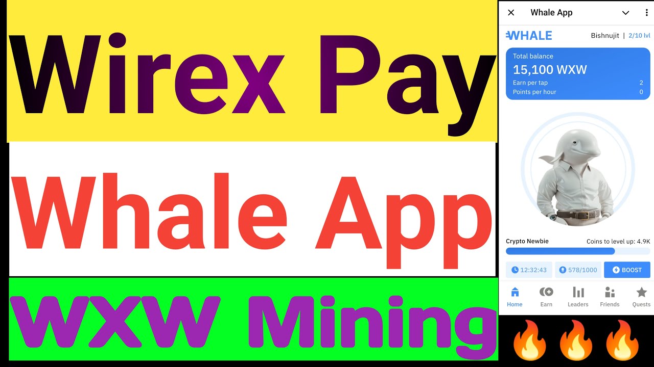 Whale App | WXW Point Mining | Wirex Pay | WPAY Token Mining | New ...