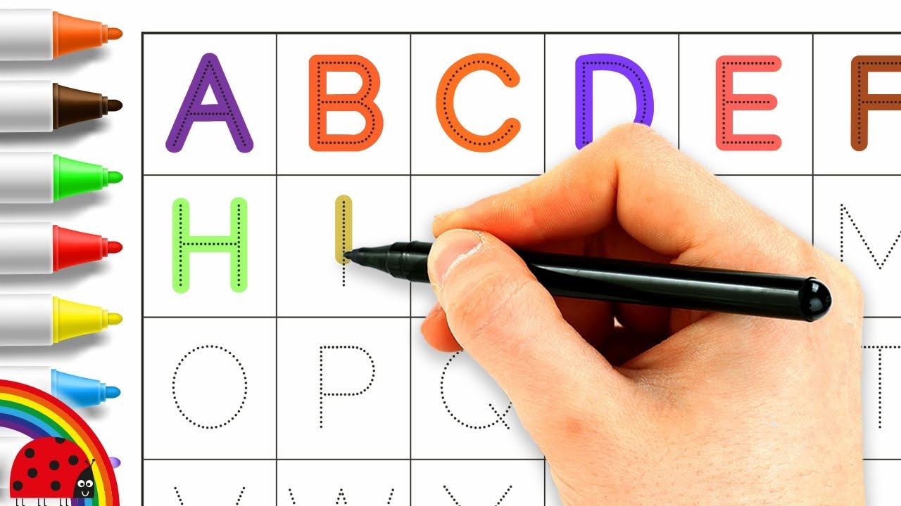 Learn the Letters of the English Alphabet from A to Z - YouTube