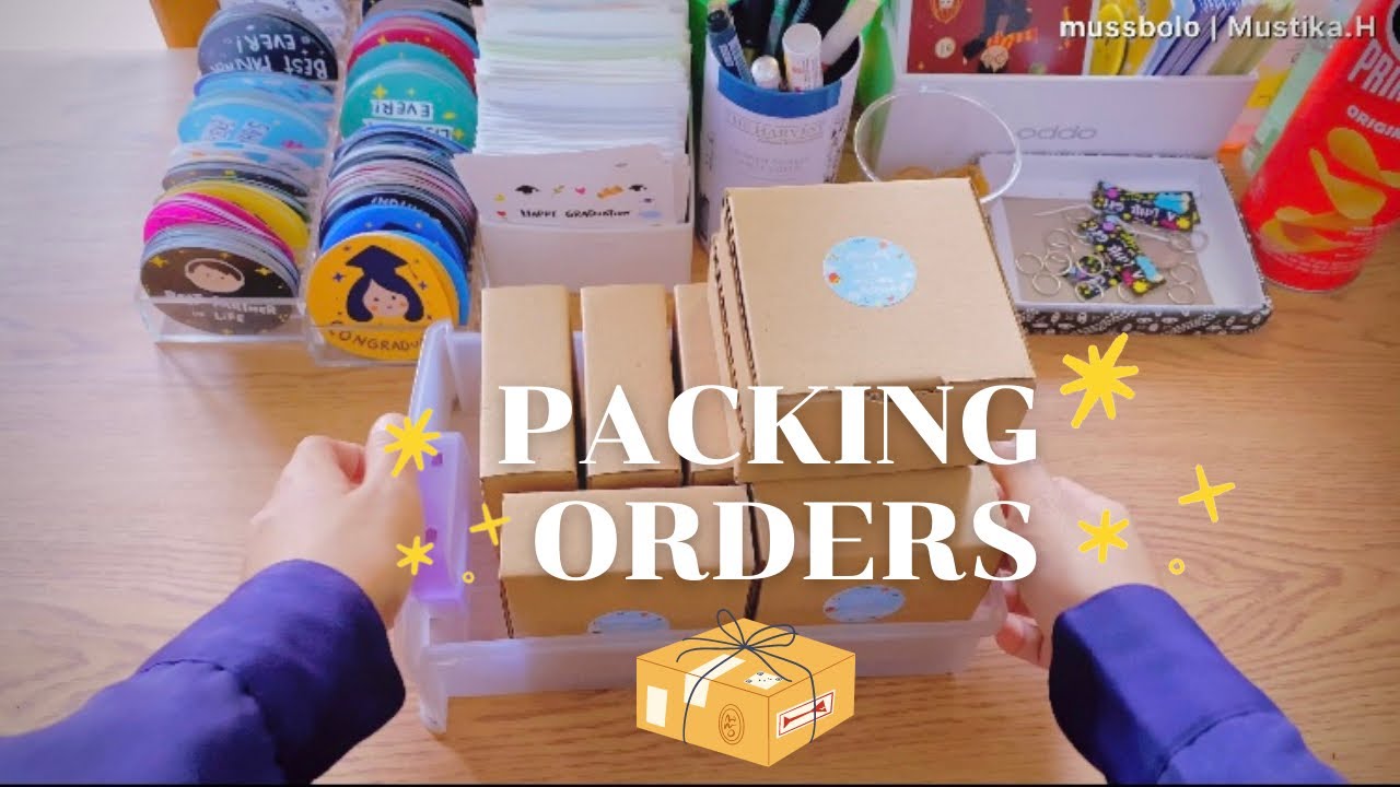 PACKING SHOPEE ORDERS | bikin medali handmade | INDONESIA - YouTube