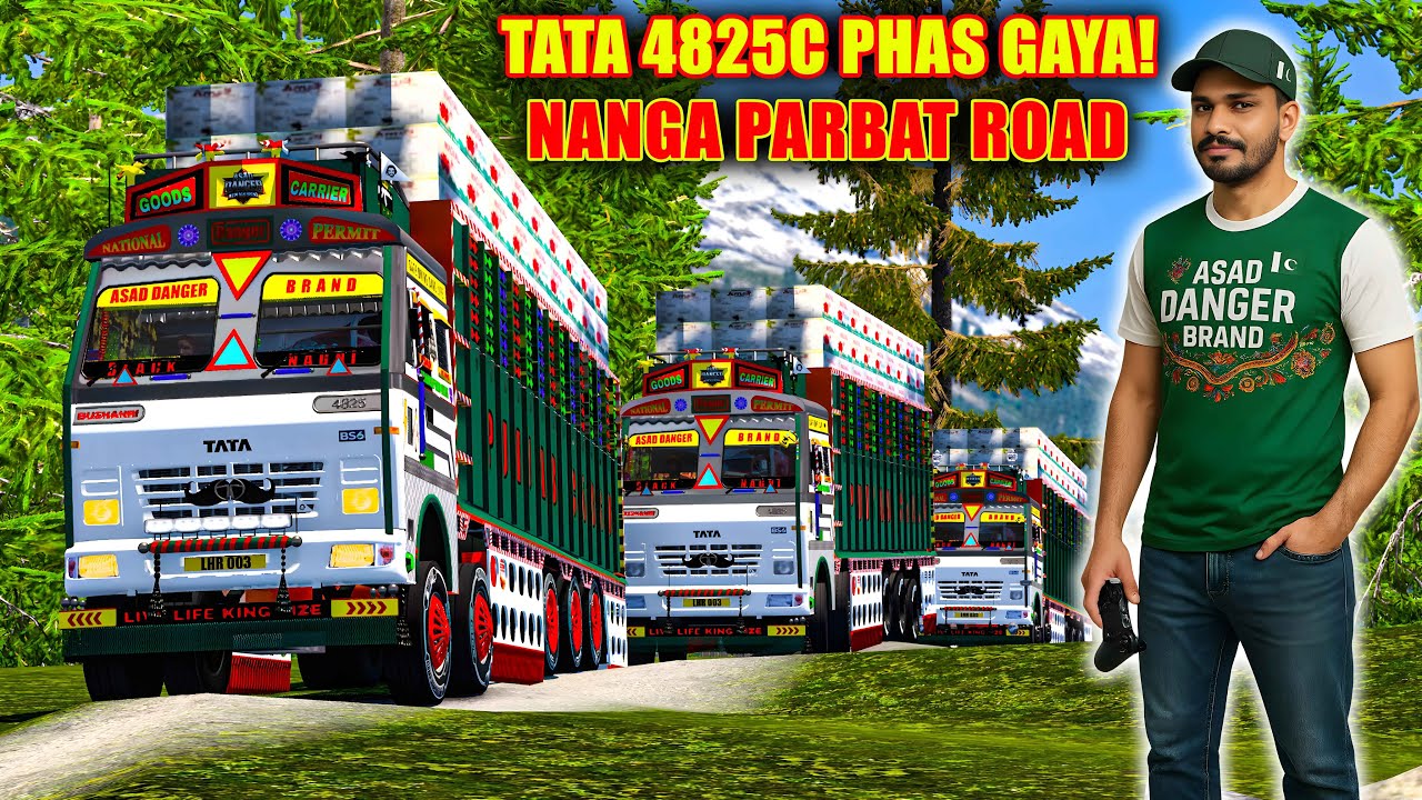 TATA 4825C Nanga Parbat Road Pe Phas Gaya Asia Map Mod Pakistan ...
