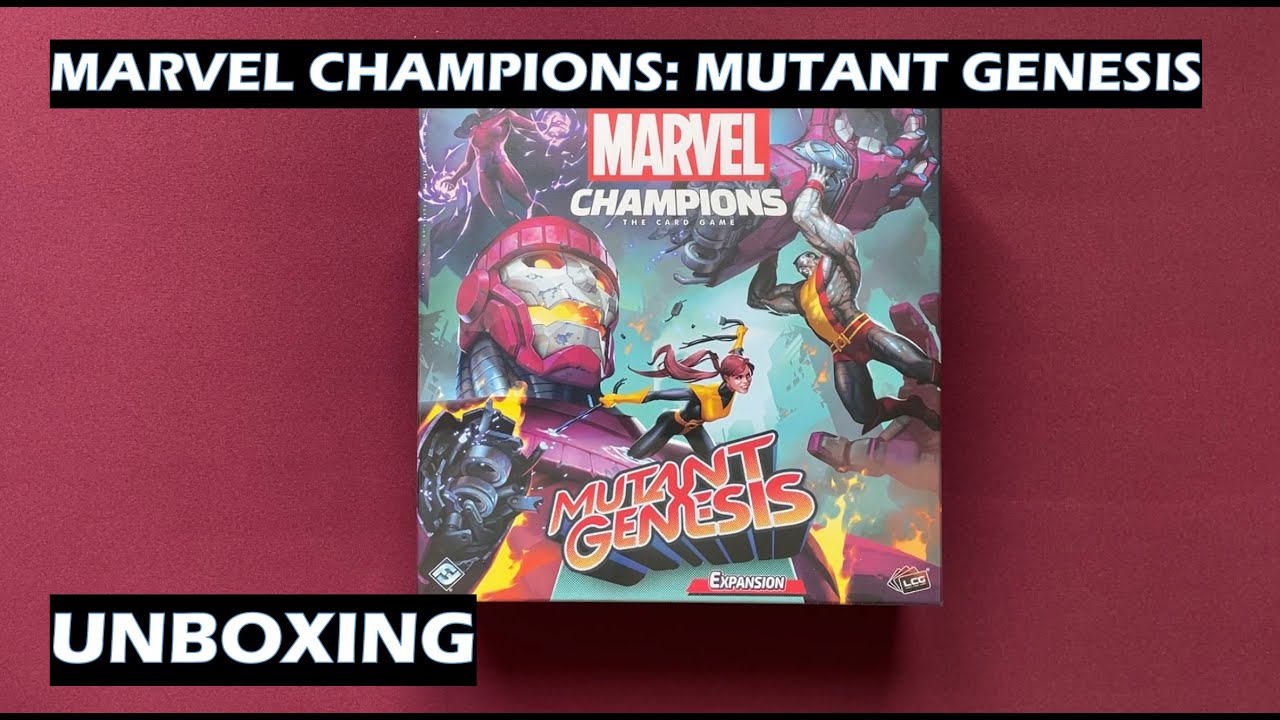 Unboxing Mutant Genesis Marvel Champions LCG X-Men Expansion - YouTube