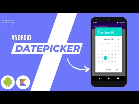 How to Create DatePicker in Android Studio using Kotlin | Android Knowledge - YouTube