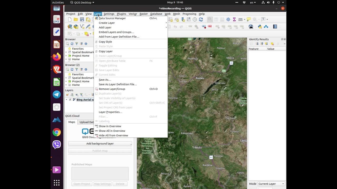 QGIS - Import Layer (shape file) - YouTube
