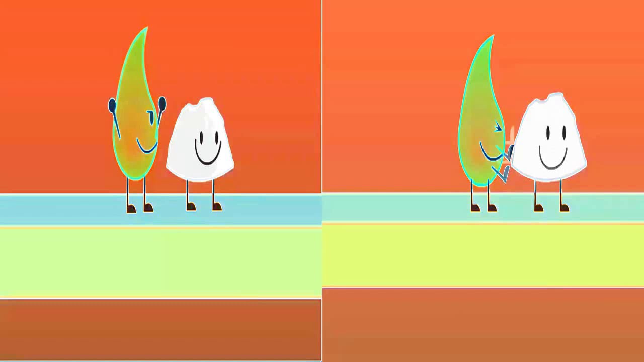 BFDI Episode 1 - Alternate Ending Version Comparison In The Real G ...