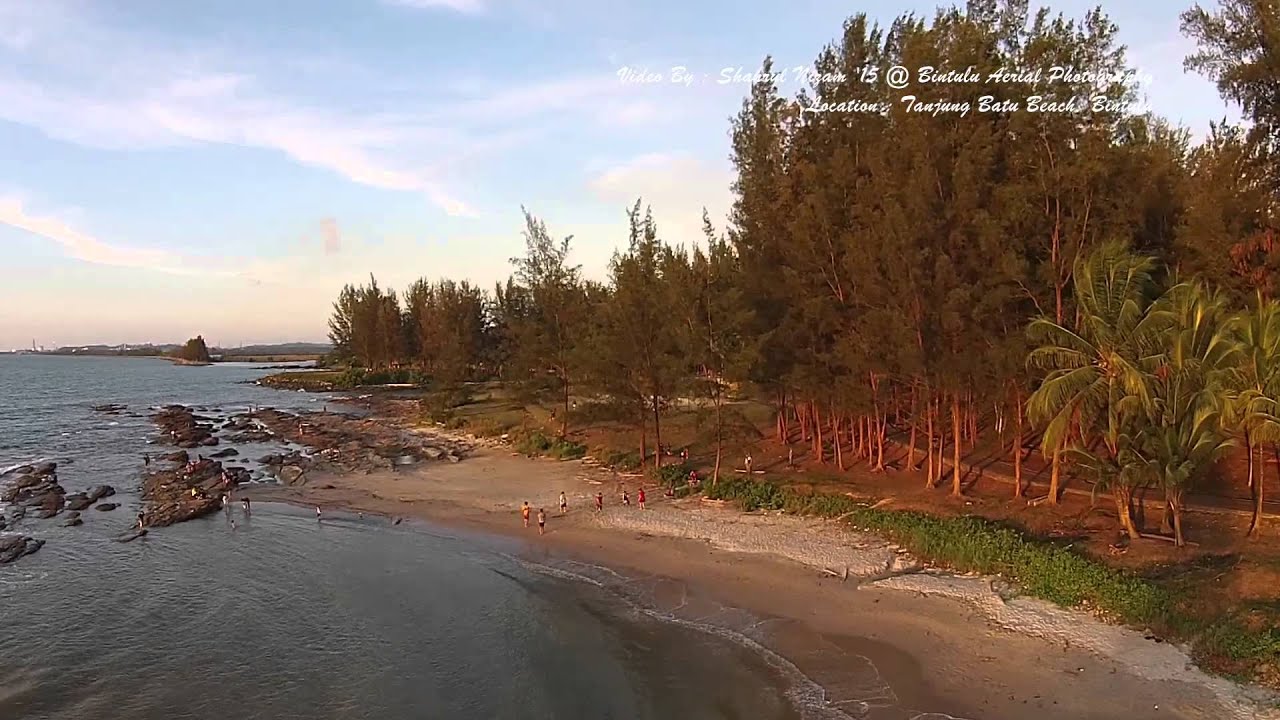 SUNSET AT TG BATU BEACH BINTULU - YouTube