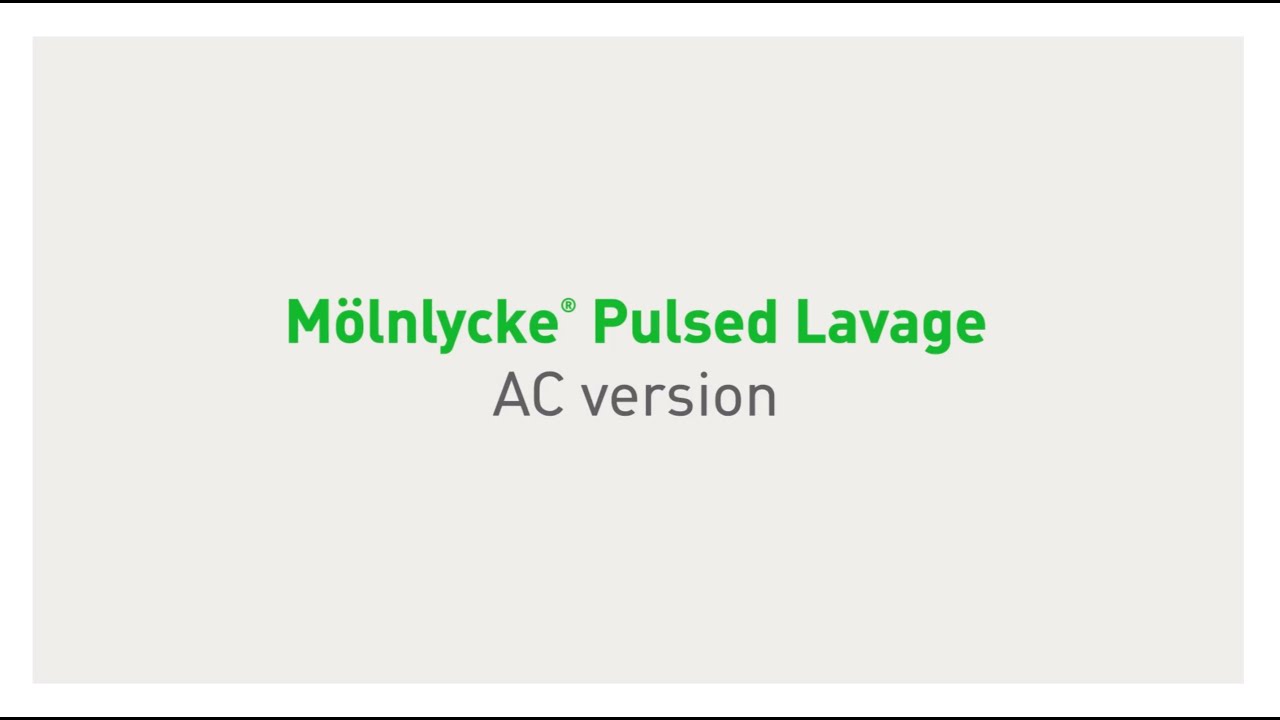 How to use Pulsed Lavage AC version - YouTube