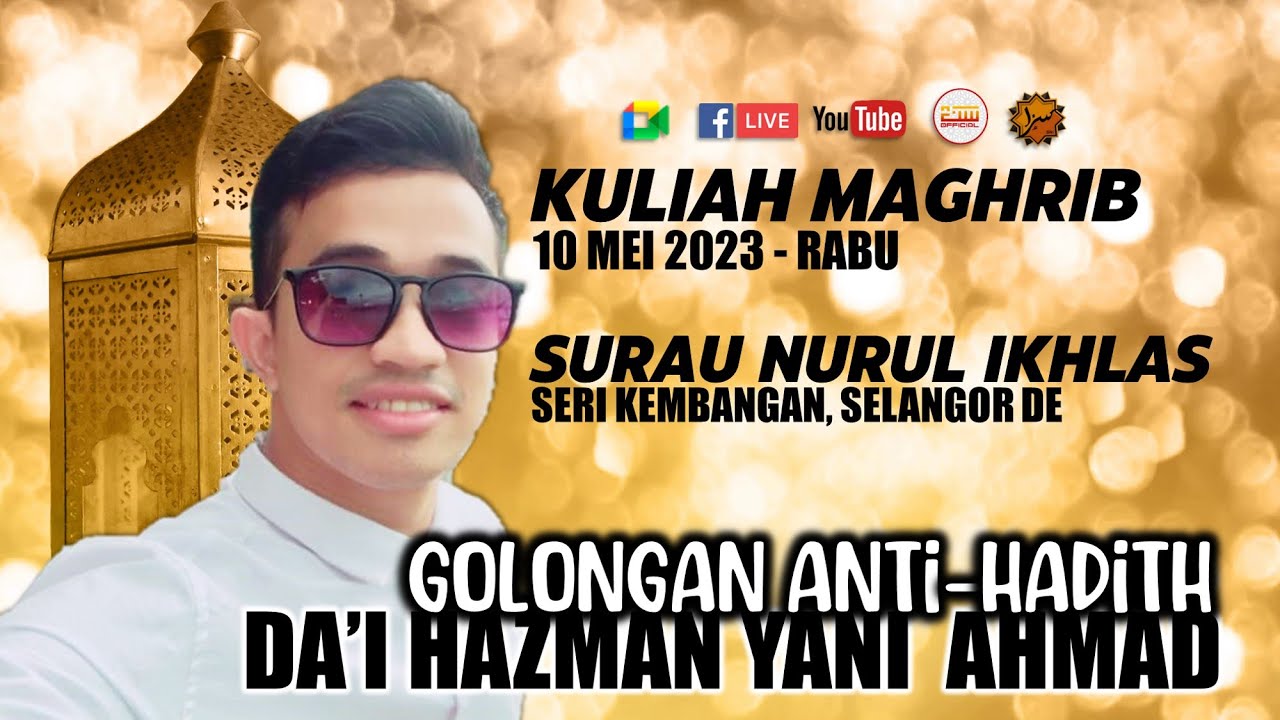 DA'I HAZMAN YANI AHMAD - GOLONGAN ANTI HADITH - YouTube