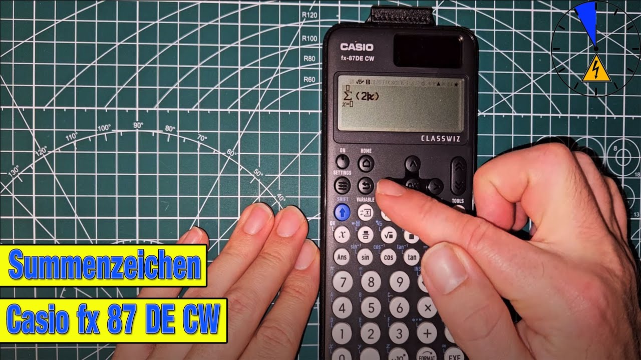 Summenzeichen Produktzeichen Casio fx 87 DE CW Taschenrechner - YouTube