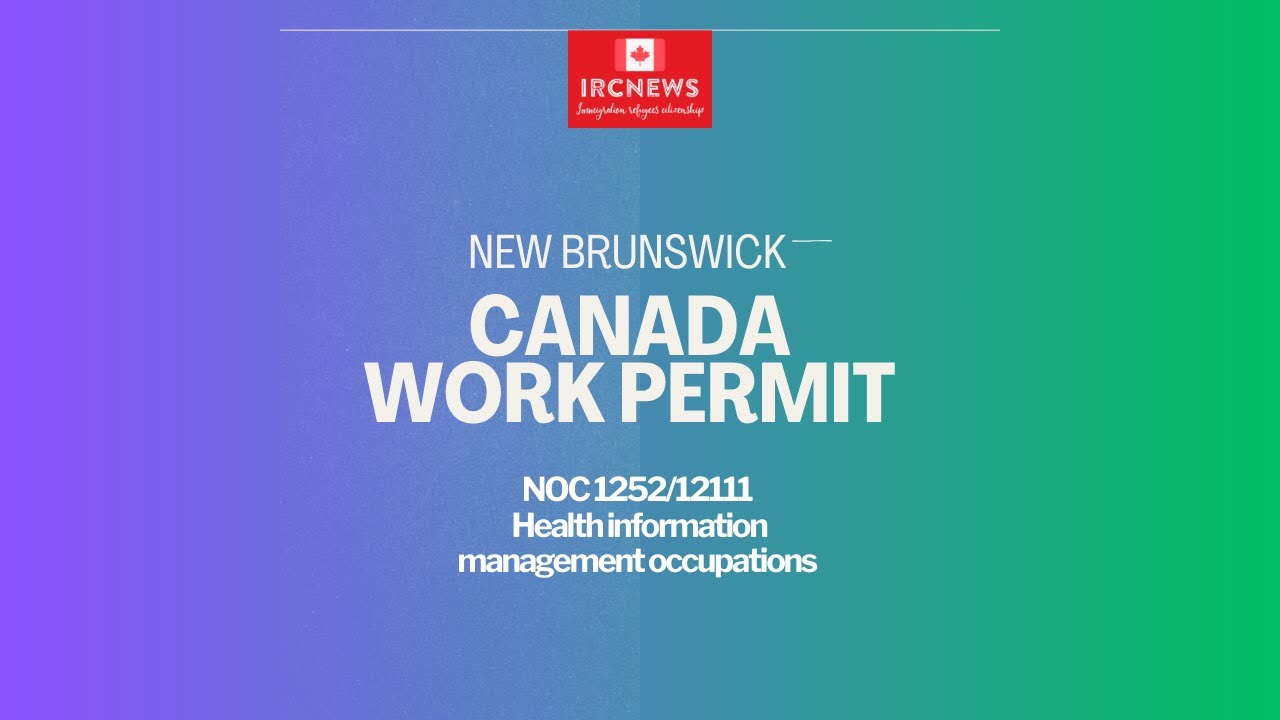 New Brunswick NOC 1252/12111 Health information management occupations ...