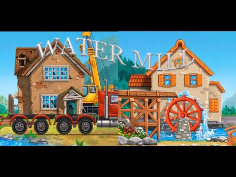 Water Mill Construction/Learn With Fun/ Cartoons for kids - YouTube