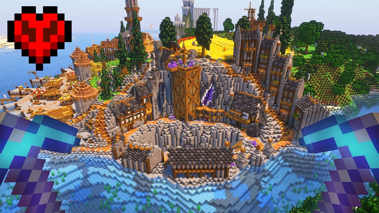 I Built a MINING VILLAGE in Hardcore Minecraft - YouTube