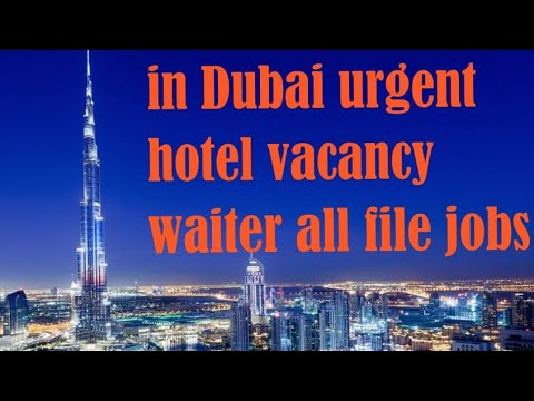 Waiter Waitress in Dubai jobs Waiter in Dubai - YouTube