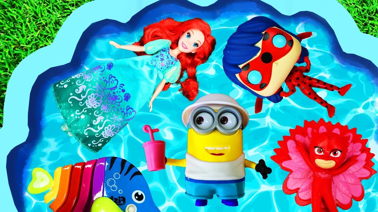 Learn Characters with Pool of Toys - Learning for Kids - YouTube